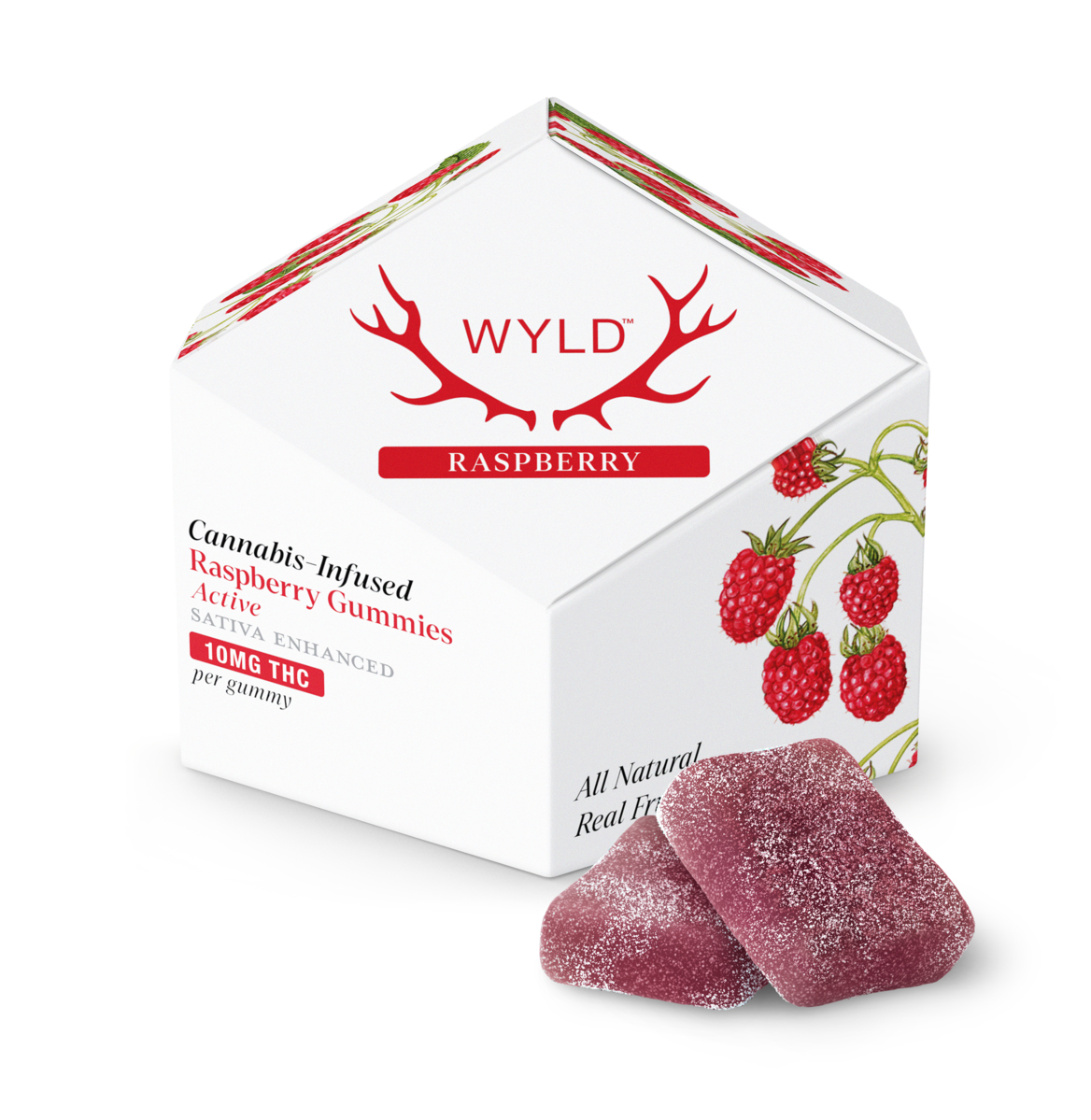 Wyld - Raspberry Gummies - Sativa | HERB Delivery